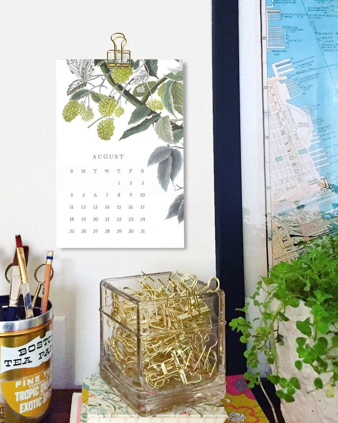 2026 Desk Calendar + Midori Clip - Desktop Calendar - Assorted Designs ...
