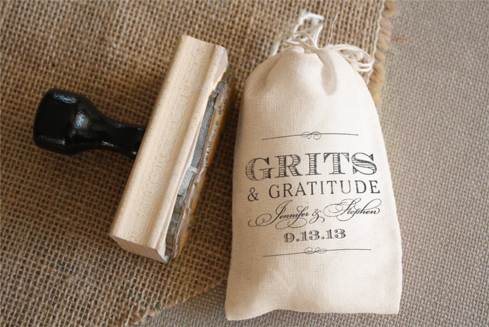 Favor Bag Stamp & 24 QTY Tags - CUSTOM WORDING - Etsy