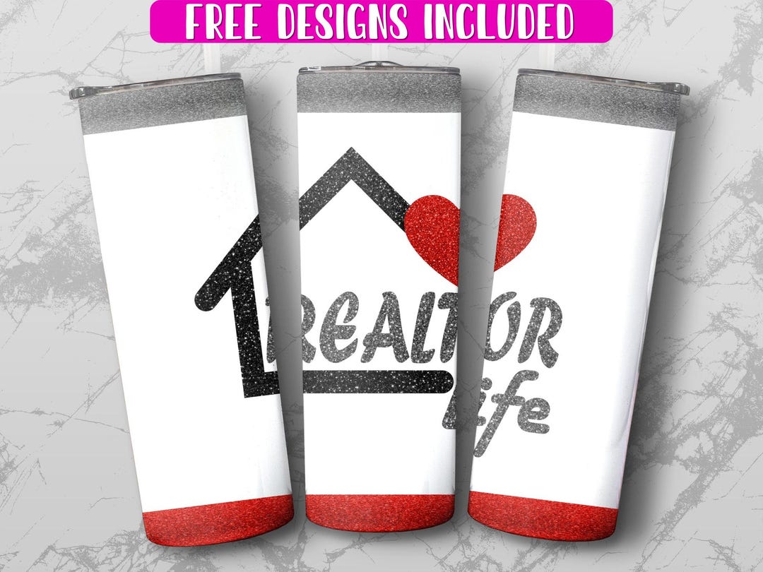 Realtor Life PNG, 20oz Tumbler Wrap, Real Estate Tumbler Design ...