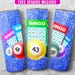 20oz Tumbler Wrap Bingo Design, Blue Sparkle Bingo Tumbler Wrap, Bingo ...