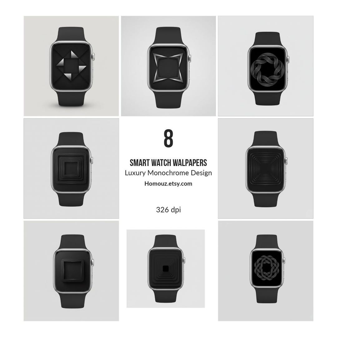 Luxury Minimal Apple Watch Background | Monochrome Neo-luxury | AMOLED ...