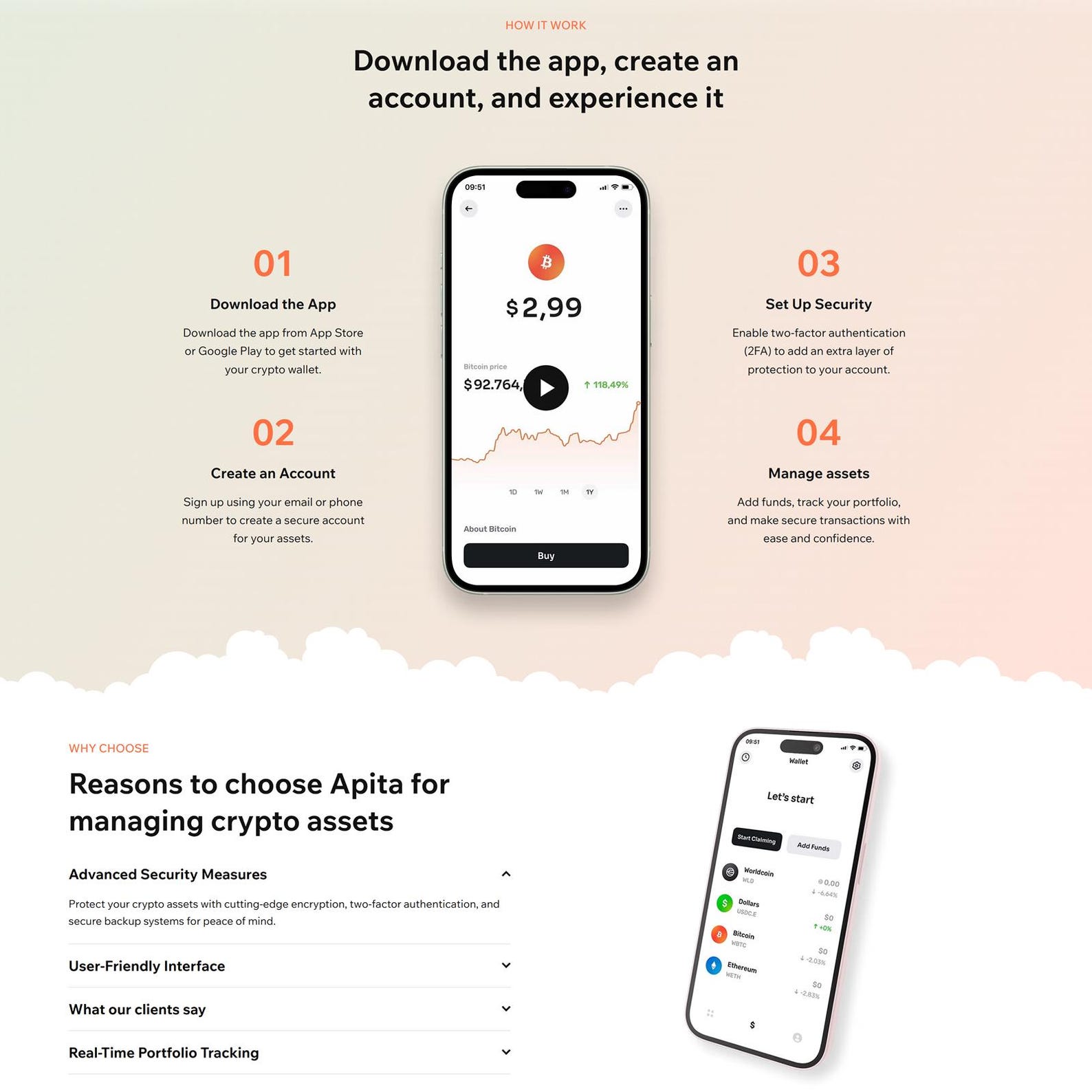 Wix Template for Mobile App Landing Page | Modern Web Design | Apita Website by Bithemer on Wix ...