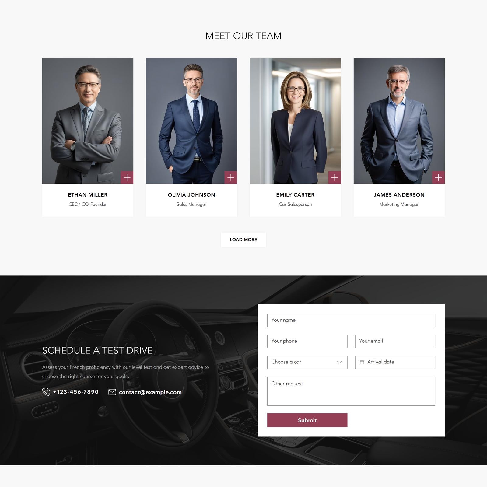 Wix Template for Car Dealer or Car Showrooms | Modern & Luxury Web ...