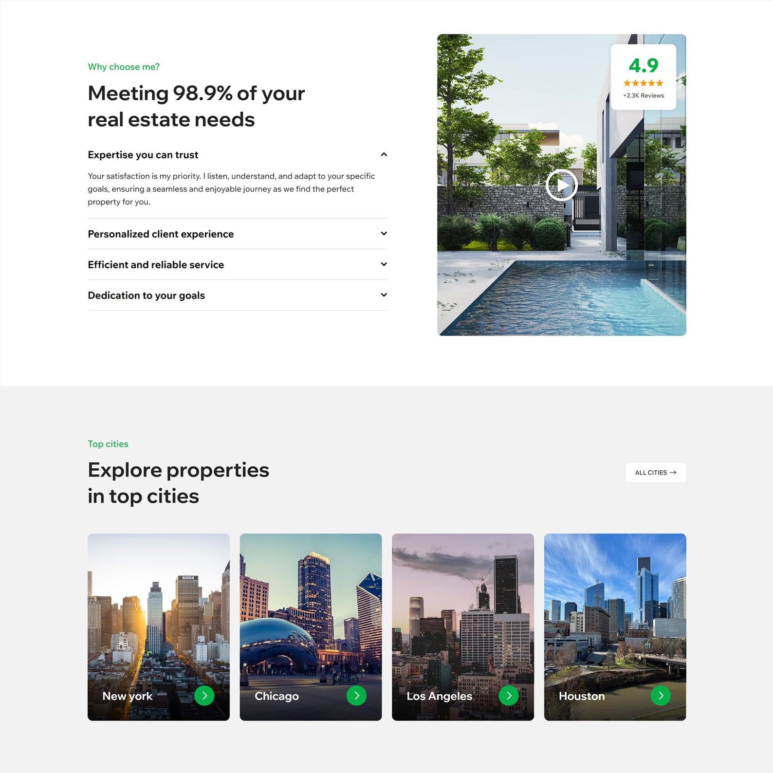 Wix Template for Real Estate Agency or Brokerage | Home/house Websites ...