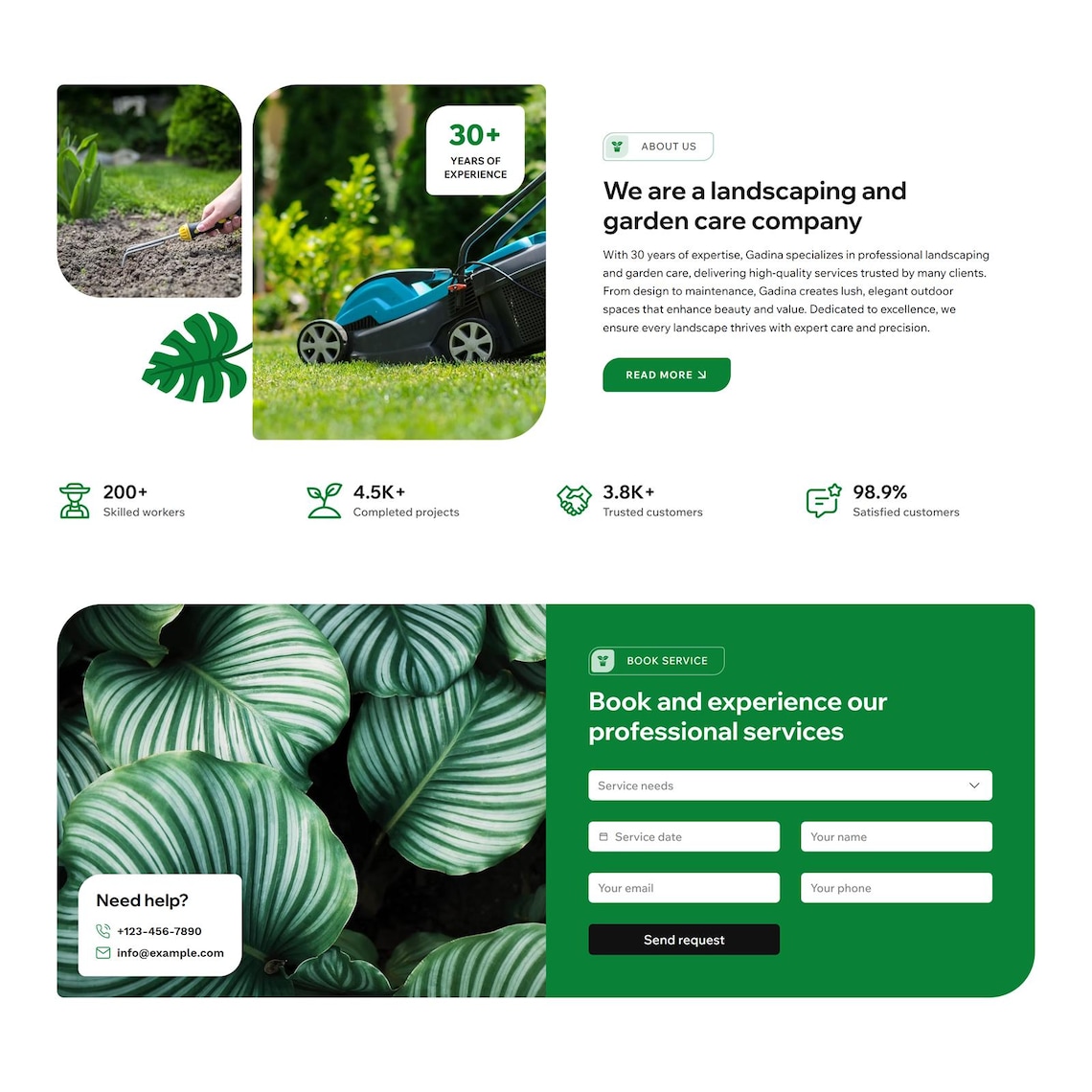 Wix Template for Landscaping, Gardening, Home Decoration Services ...