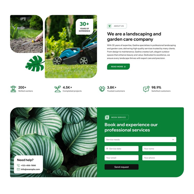 Wix Template for Landscaping, Gardening, Home Decoration Services ...