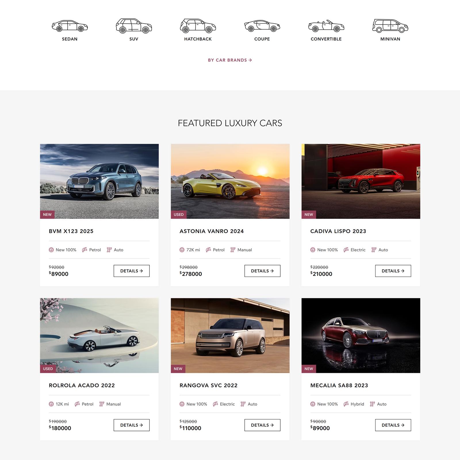 Wix Template for Car Dealer or Car Showrooms | Modern & Luxury Web ...