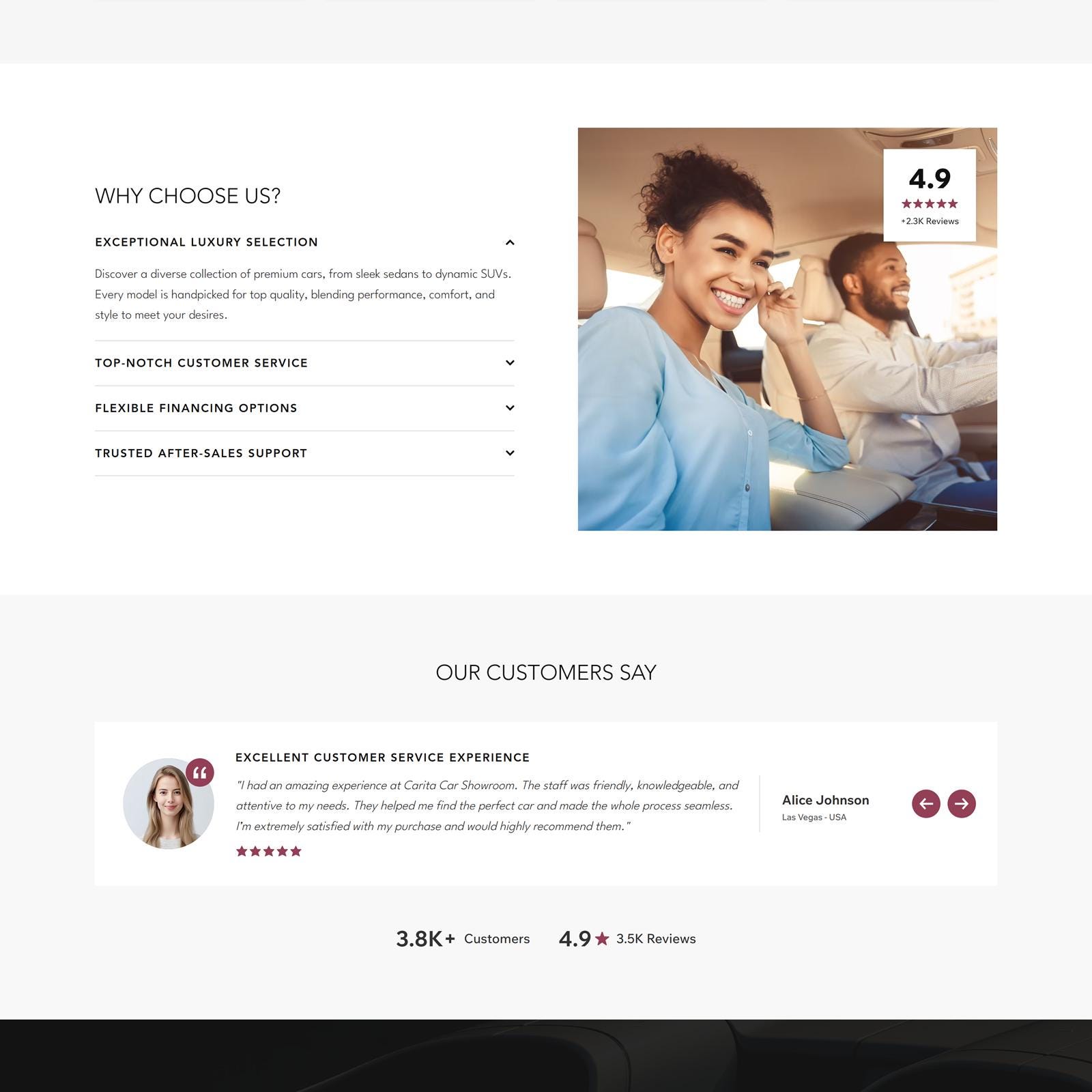 Wix Template for Car Dealer or Car Showrooms | Modern & Luxury Web ...