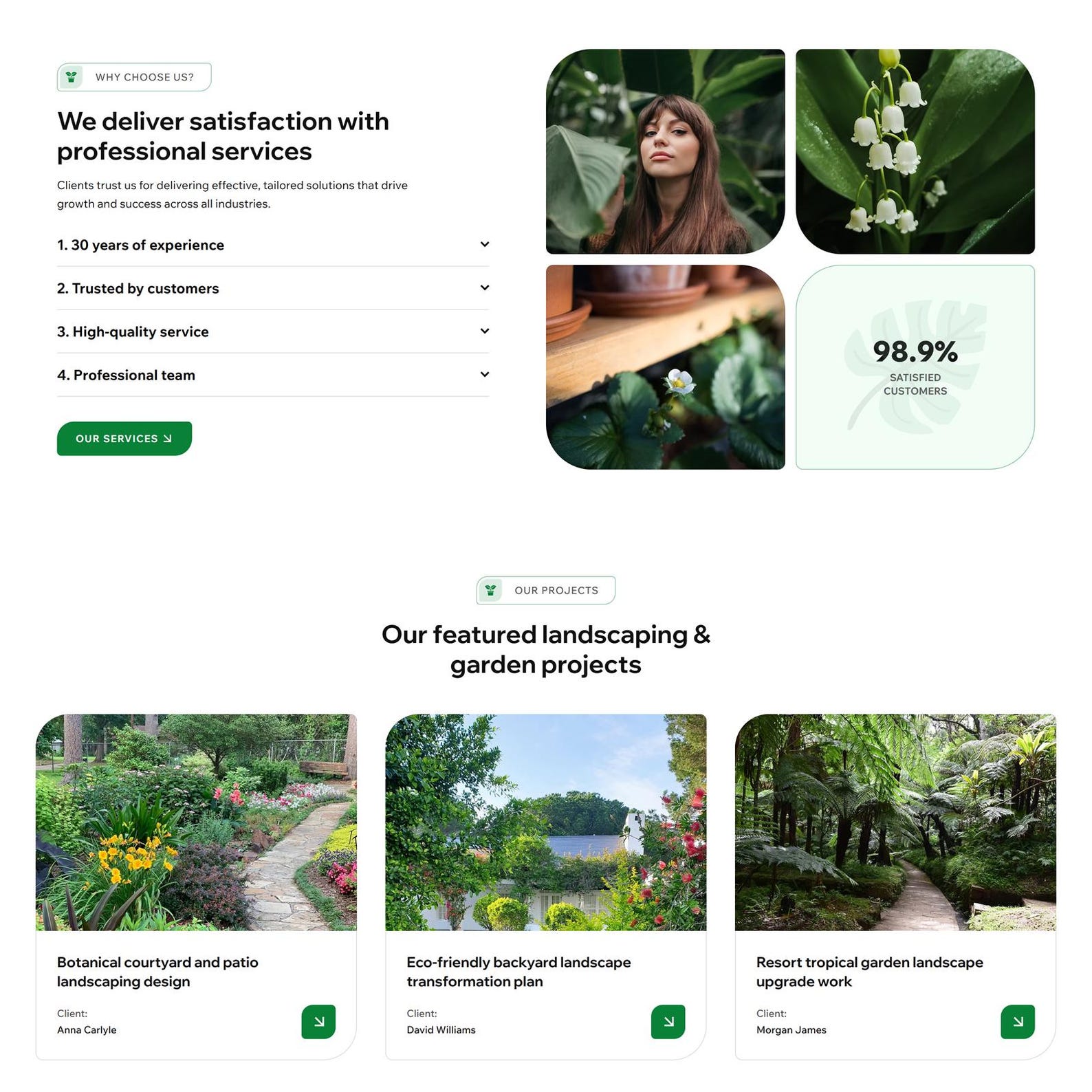 Wix Template for Landscaping, Gardening, Home Decoration Services ...
