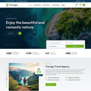 Travel & Tour Booking HTML Website Template, Modern and Unique Web ...