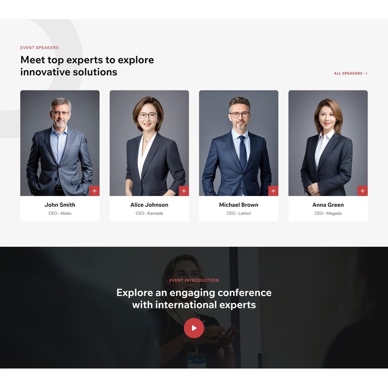 Wix Template for Conference, Seminars, Events, Training, Courses ...