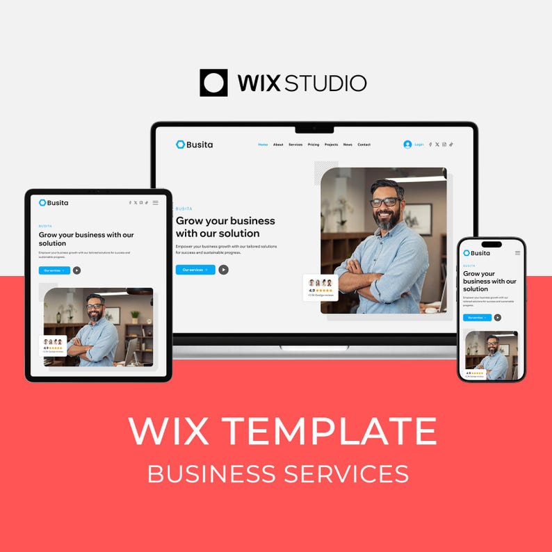 Wix Template for Corporate, Business Services, SAAS | Modern & Premium ...