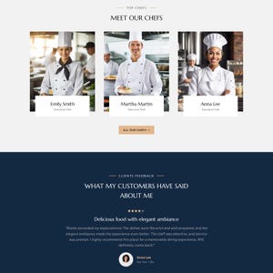 Wix Template for Restaurant, Bar and Coffee Shop | Luxury Web Design ...