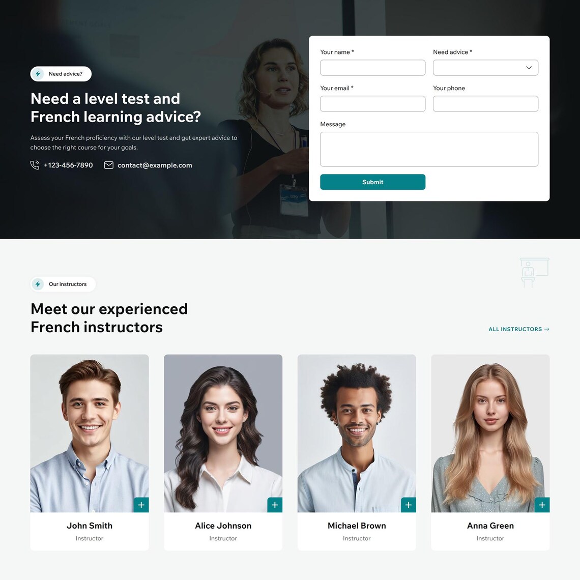 Wix Template for Education, Training, Courses & Teachers | Modern Web Design, Educa Website by ...