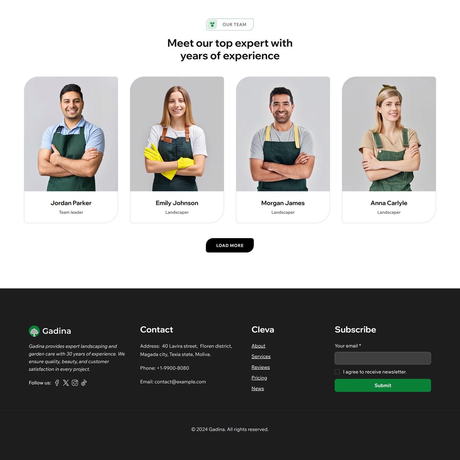 Wix Template for Landscaping, Gardening, Home Decoration Services ...