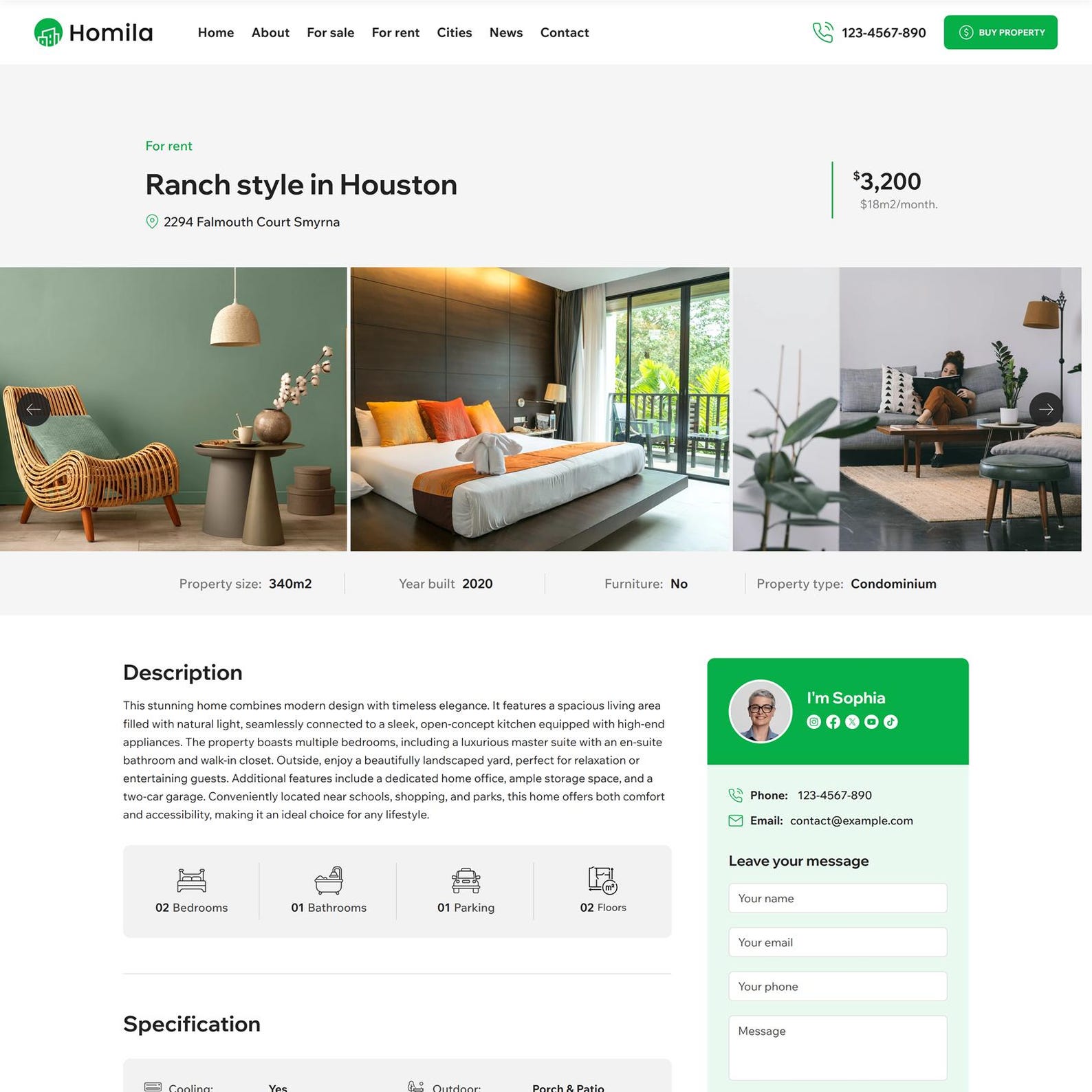 Wix Template for Real Estate Agency or Brokerage | Home/house Websites ...