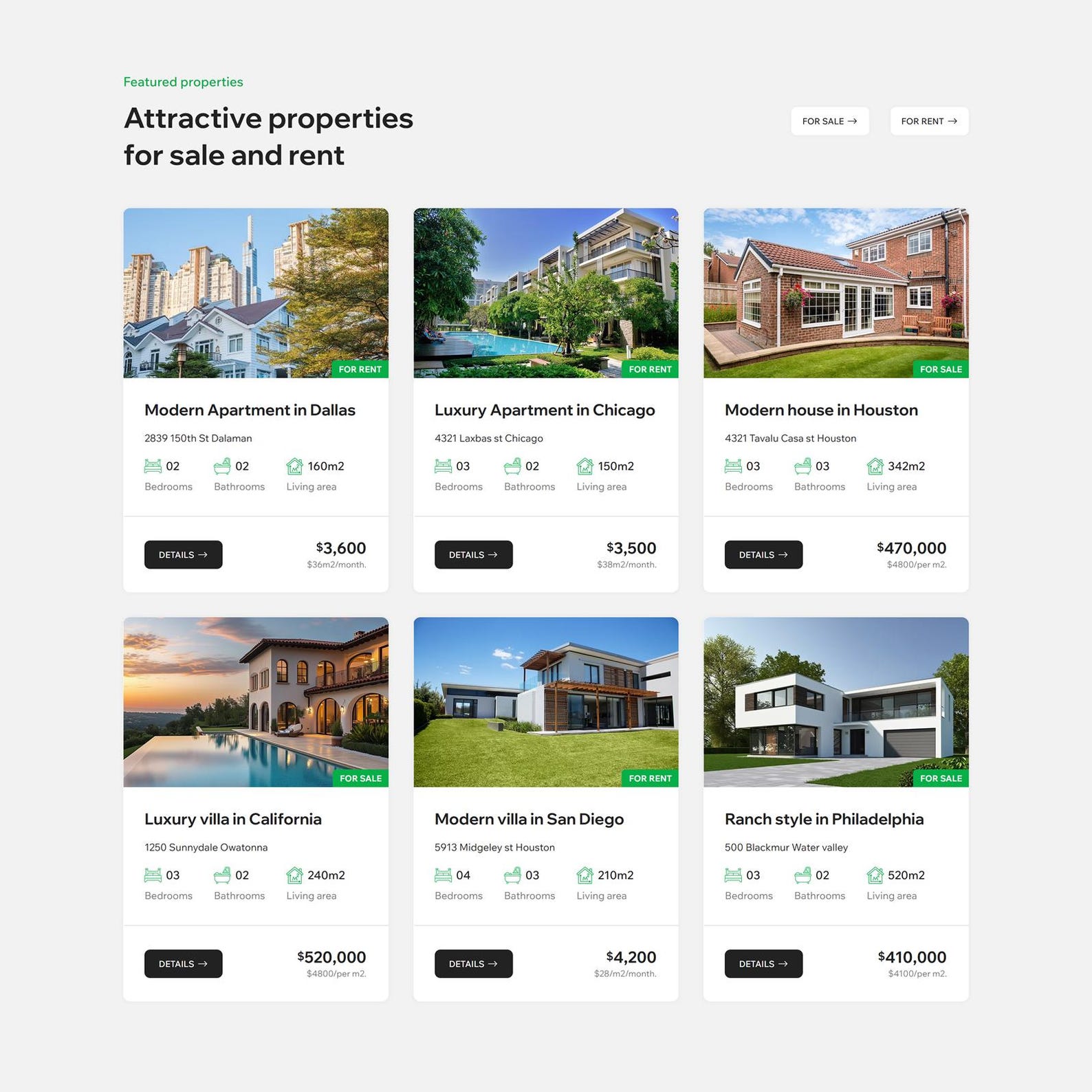 Wix Template for Real Estate Agency or Brokerage | Home/house Websites ...