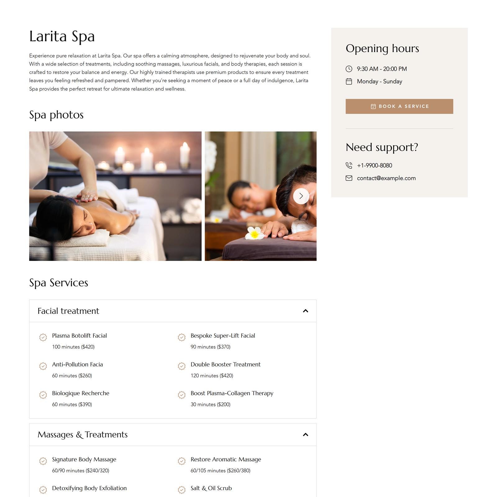 Wix Template for Hotels, Resort, Homestay, Hostel | Modern Web Design ...