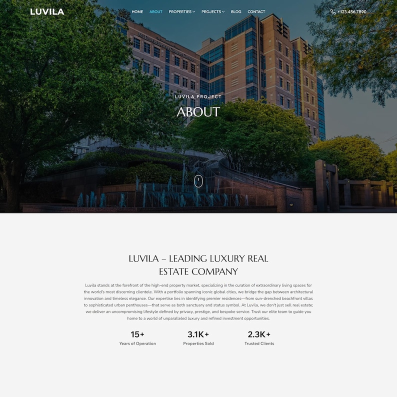 Wix Studio Template for Real Estate | Property Sales Website | Luvila ...