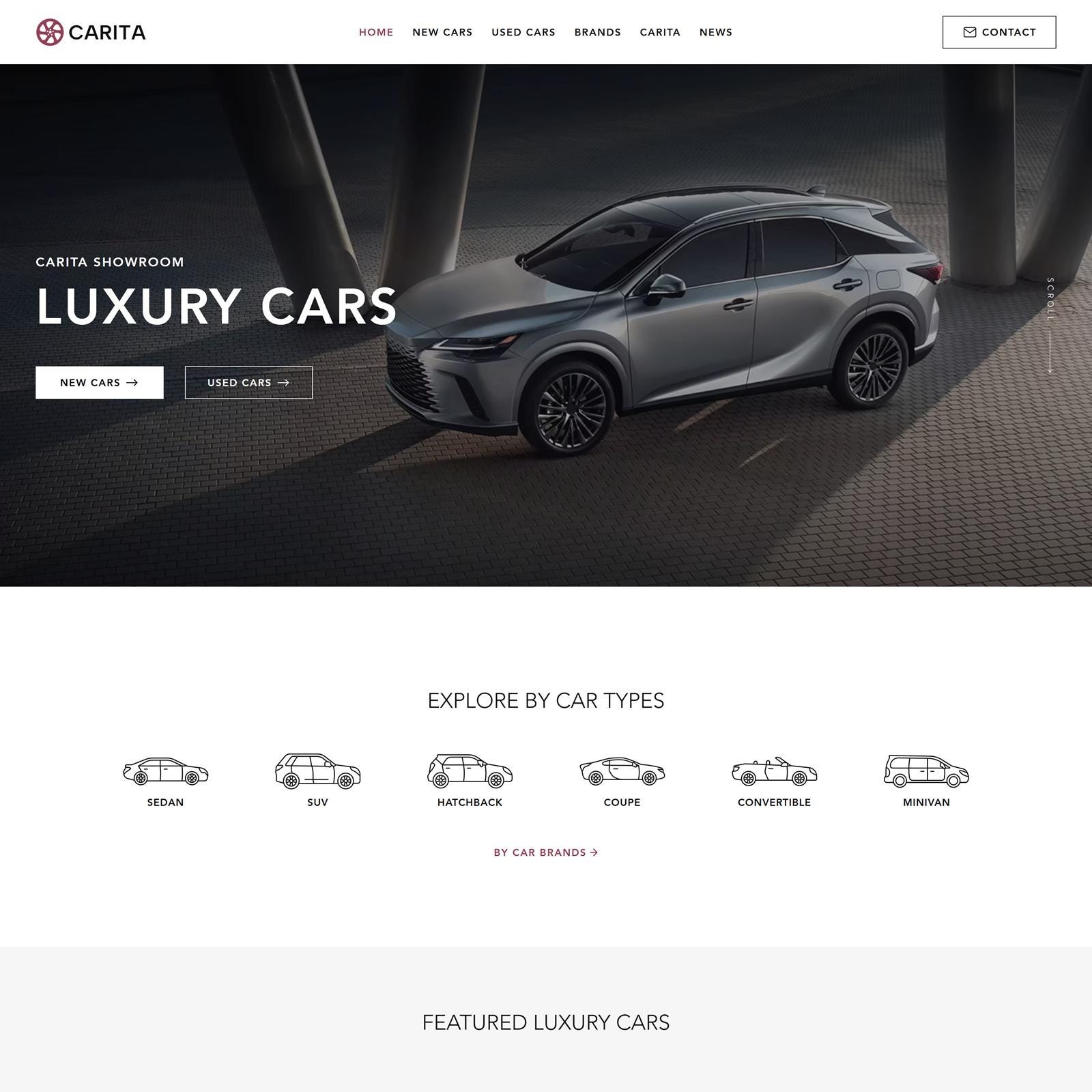 Wix Template for Car Dealer or Car Showrooms | Modern & Luxury Web ...