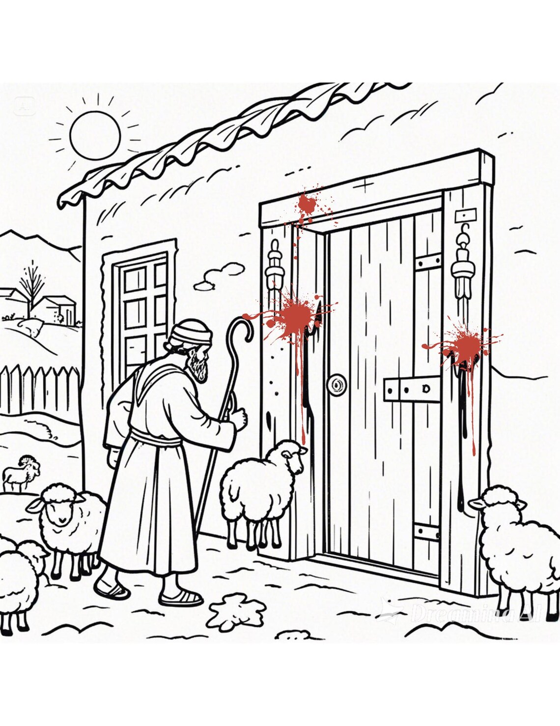 Aaron & Moses Bible Story Coloring Book: Christian Printable (PDF) - Etsy