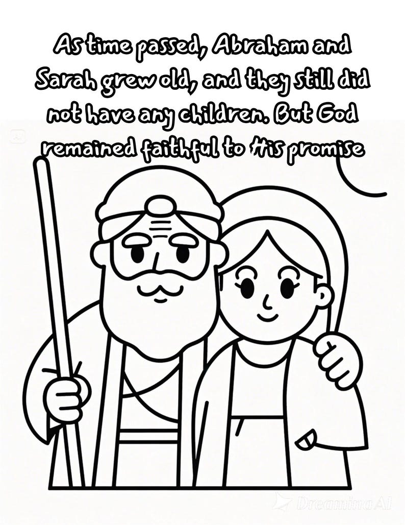Abraham Bible Story Coloring Pages: Christian Kids Activity (printable ...