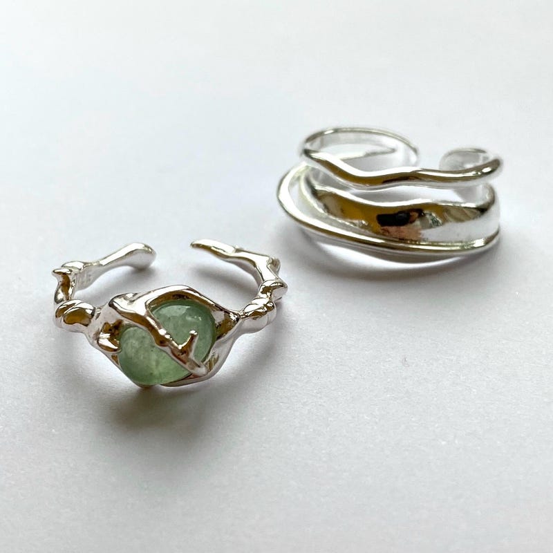 Metallring mit perlen - Etsy.de