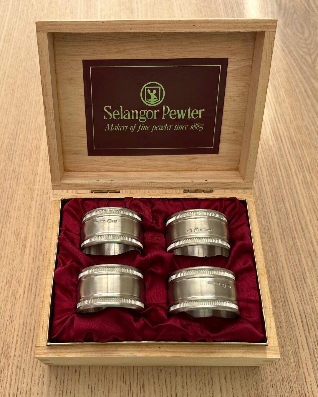 Silver Napkin Rings Set for Dinner Table Gathering Present for Silver ...