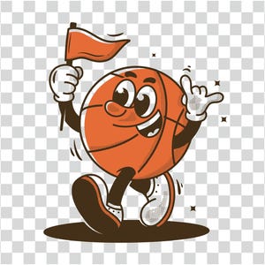 Walking Basketball Character - Etsy