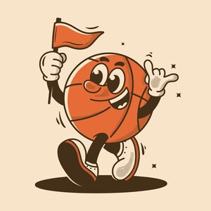 Walking Basketball Character - Etsy