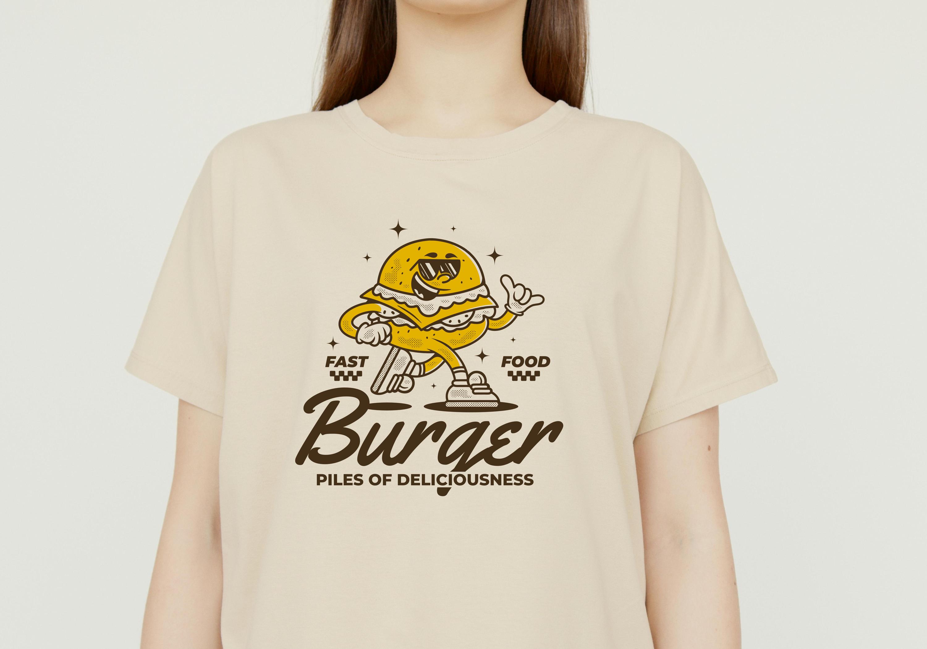 Running Burger Mascot Character - Etsy