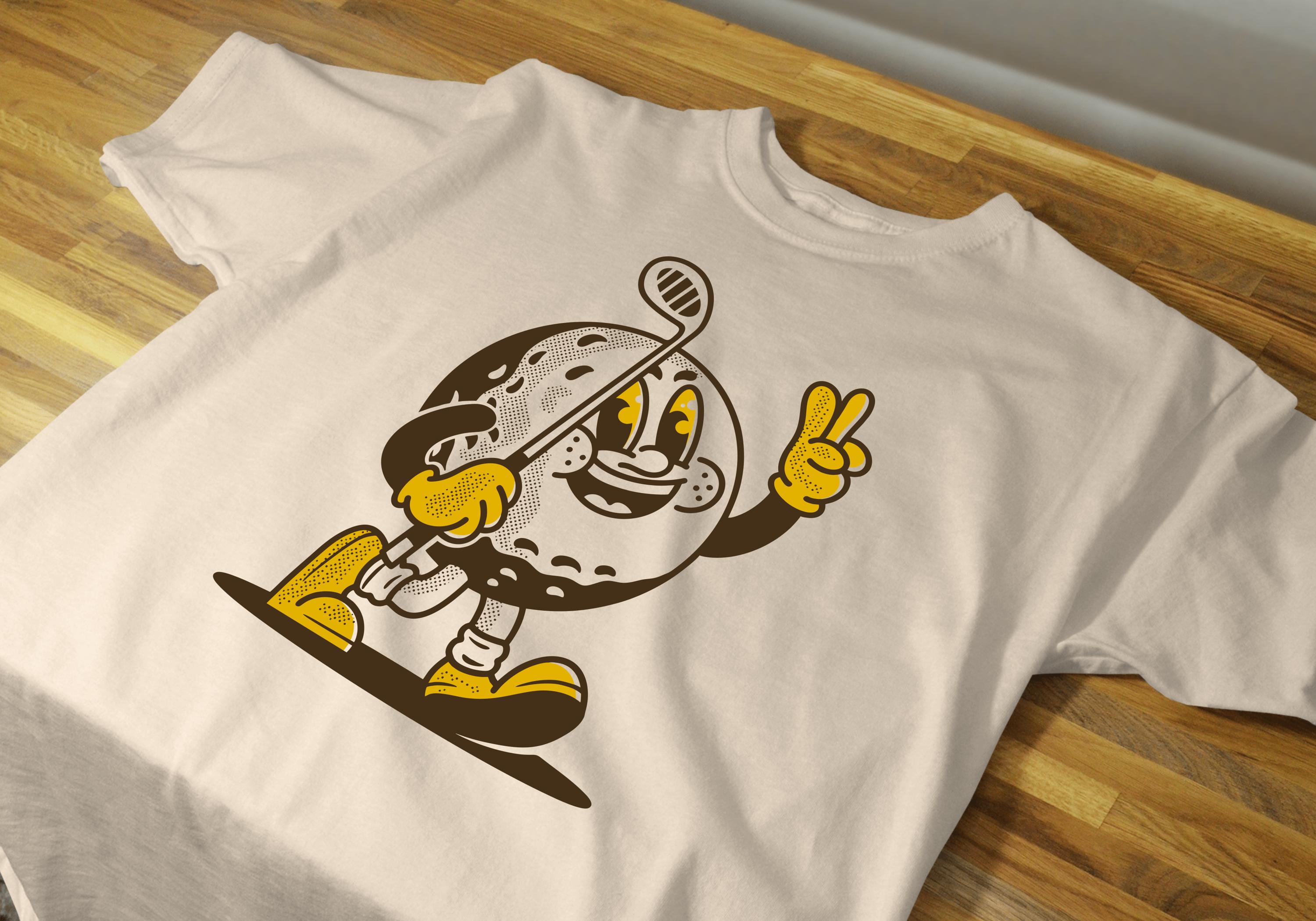 Walking Golf Ball Character - Etsy