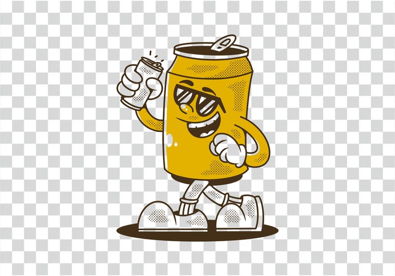 Walking Beer Can Character - Etsy