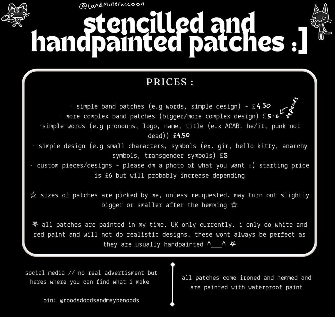 Punk Diy Patches // Made to Order - Etsy