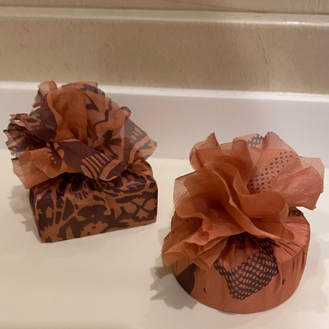 Pure 100% Olive Oil Soap Set Wrapped in Silk Fabric, Luxury Guest Soap ...
