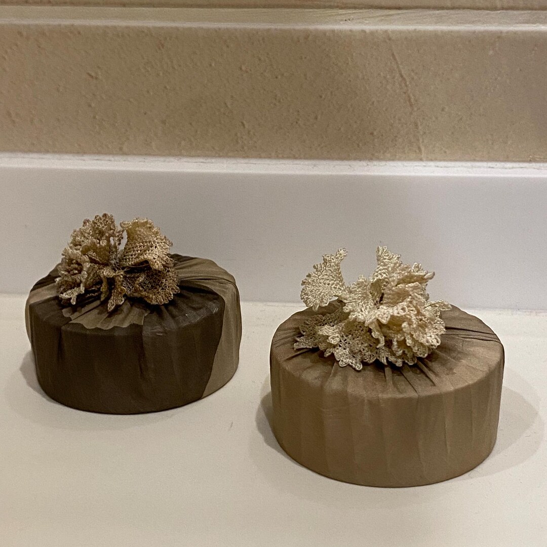 Pure 100% Olive Oil Soap Wrapped in Silk Fabric and Handmade Crocheted ...