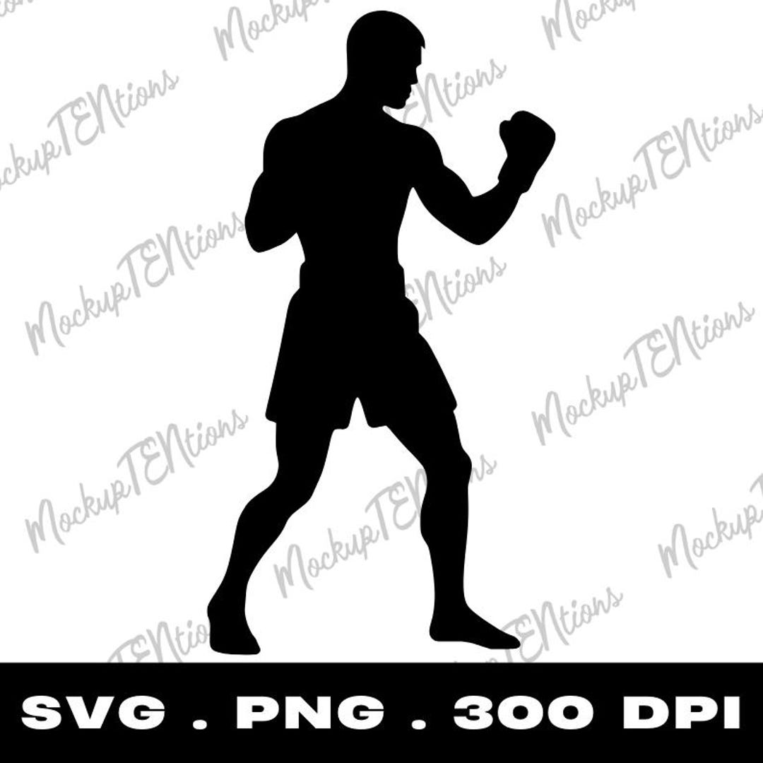 Kickboxing Silhouette, Kickboxing SVG, Kickboxing Graphic, Kickboxing ...