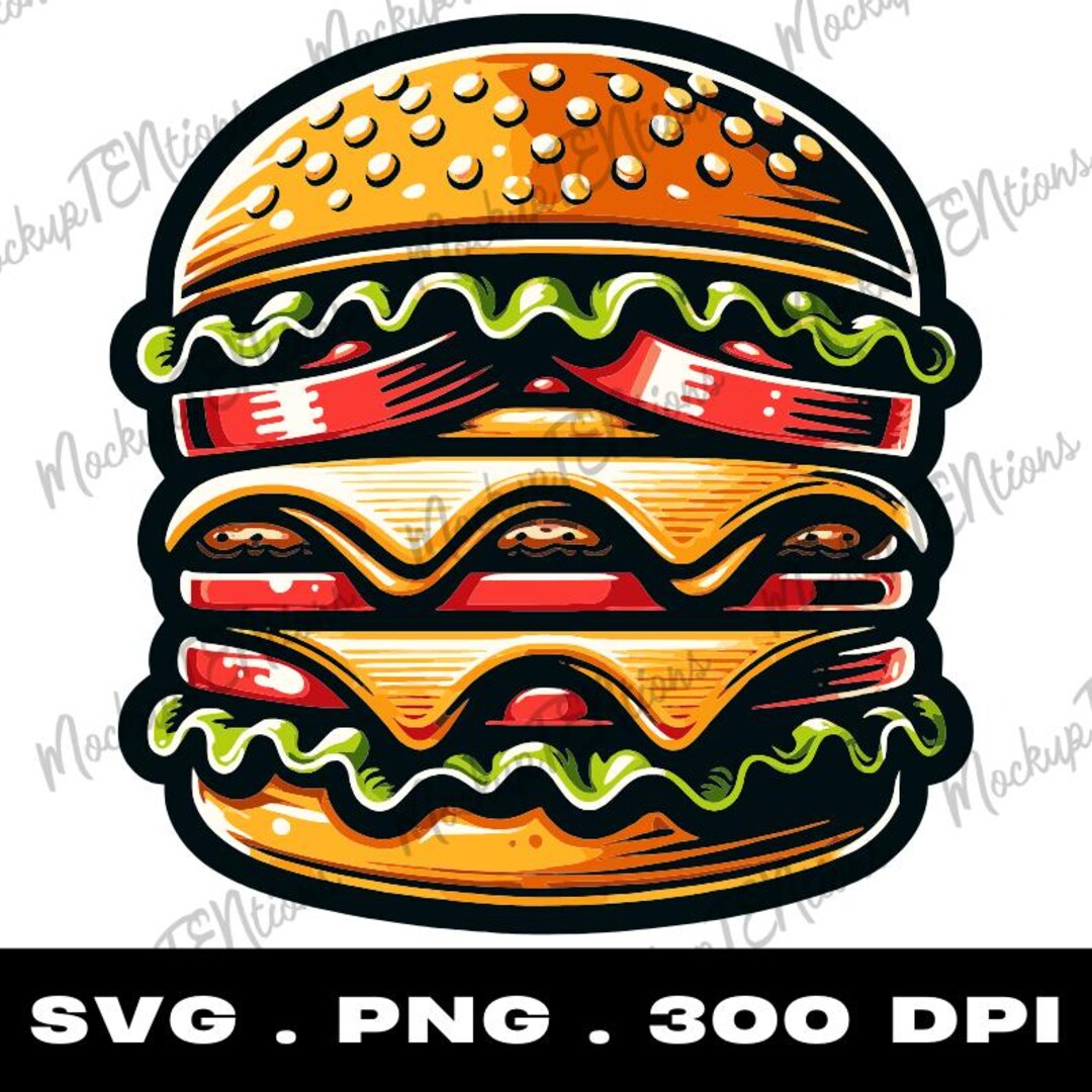 Cheeseburger SVG, Hamburger SVG, Hamburger PNG Clipart, Fast Food ...