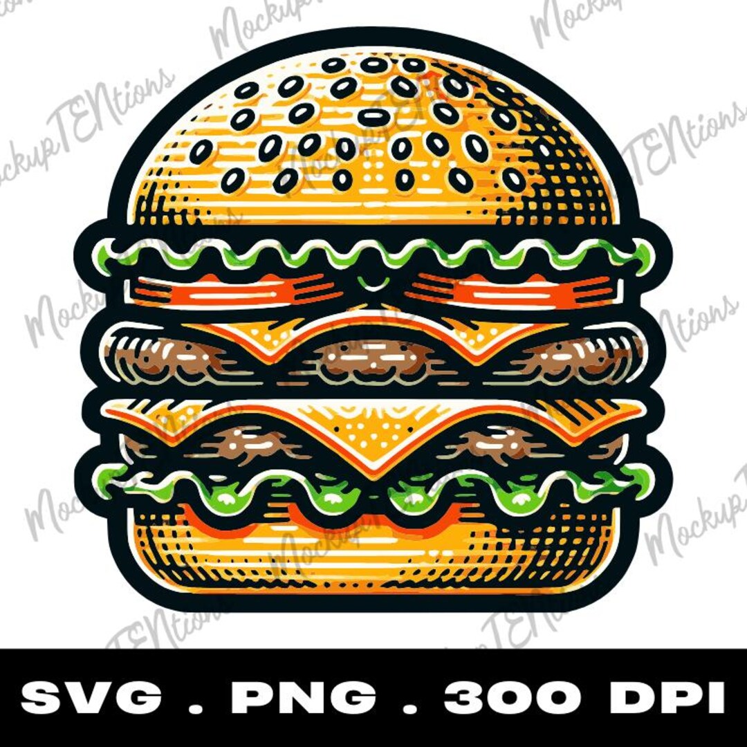 Cheeseburger SVG, Hamburger SVG, Hamburger PNG Clipart, Fast Food ...
