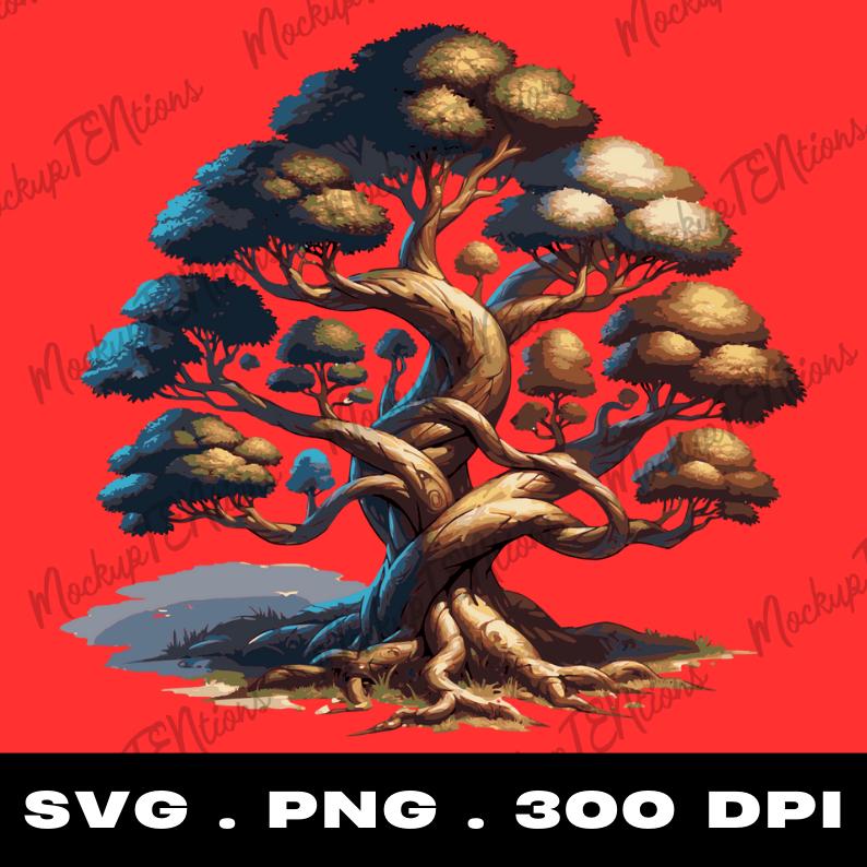 Tree SVG, Tree Graphic, Tree PNG Clipart, Tree Clipart, Tree Vector ...