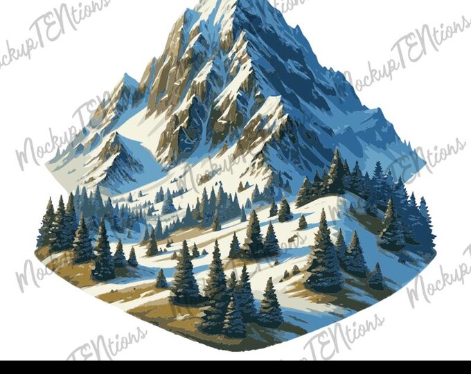 Mountain SVG, Mountains Vector Line Art, Mountain Illustration for ...