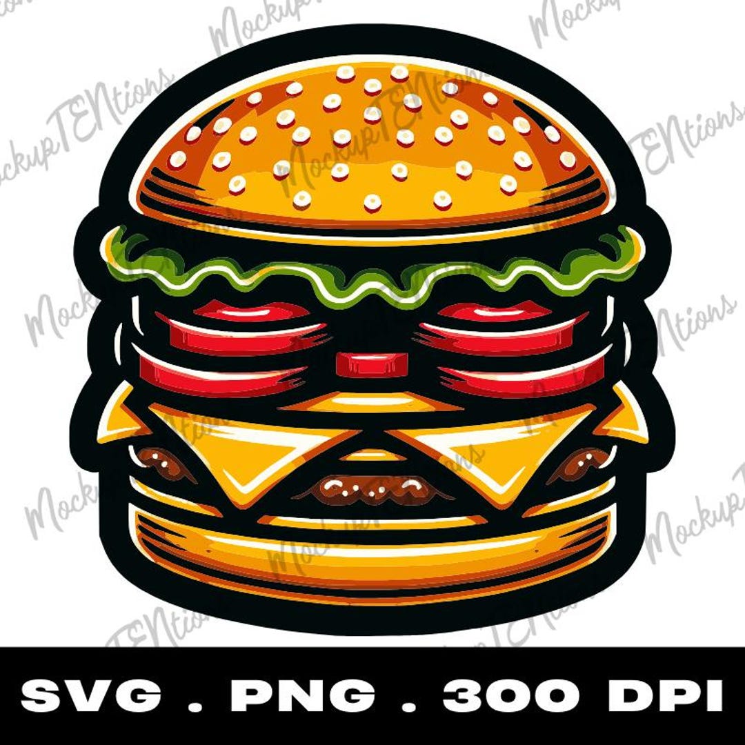 Cheeseburger SVG, Hamburger SVG, Hamburger PNG Clipart, Fast Food ...