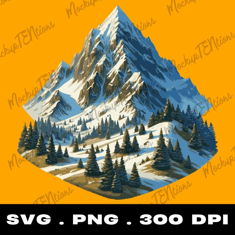 Mountain SVG, Mountain Graphic, Mountain PNG Clipart, Mountain Clipart ...