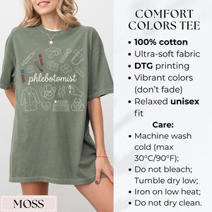 Comfort Colors Phlebotomist Shirt, Phlebotomy Tech Gift Tee, Blood Draw ...