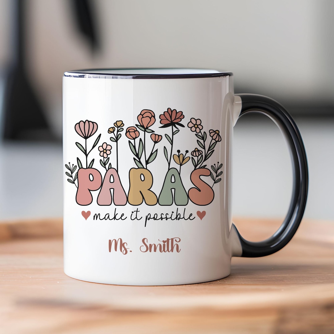 Para Mug, Custom SPED Paraprofessional Gift, Personalized Paraeducator ...