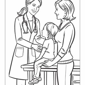 Play and Learn at the Doctor’s Office Coloring and Activity Book - Etsy