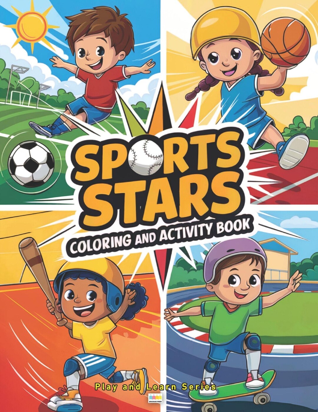 Sports Stars Coloring and Activity Book! A Fun and Educational Sports ...