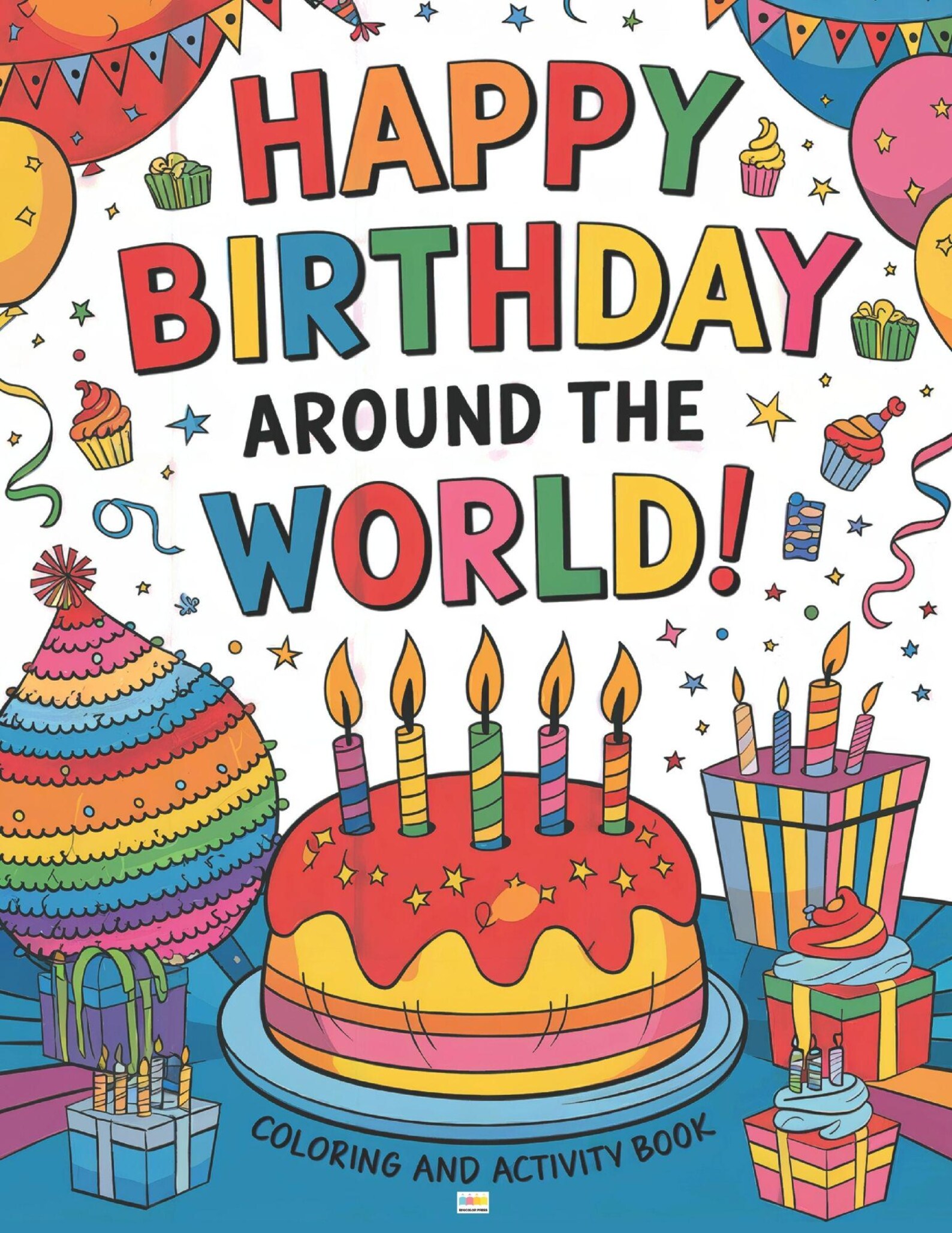 Celebrate Birthdays Around the World Coloring and Activity Book - Etsy