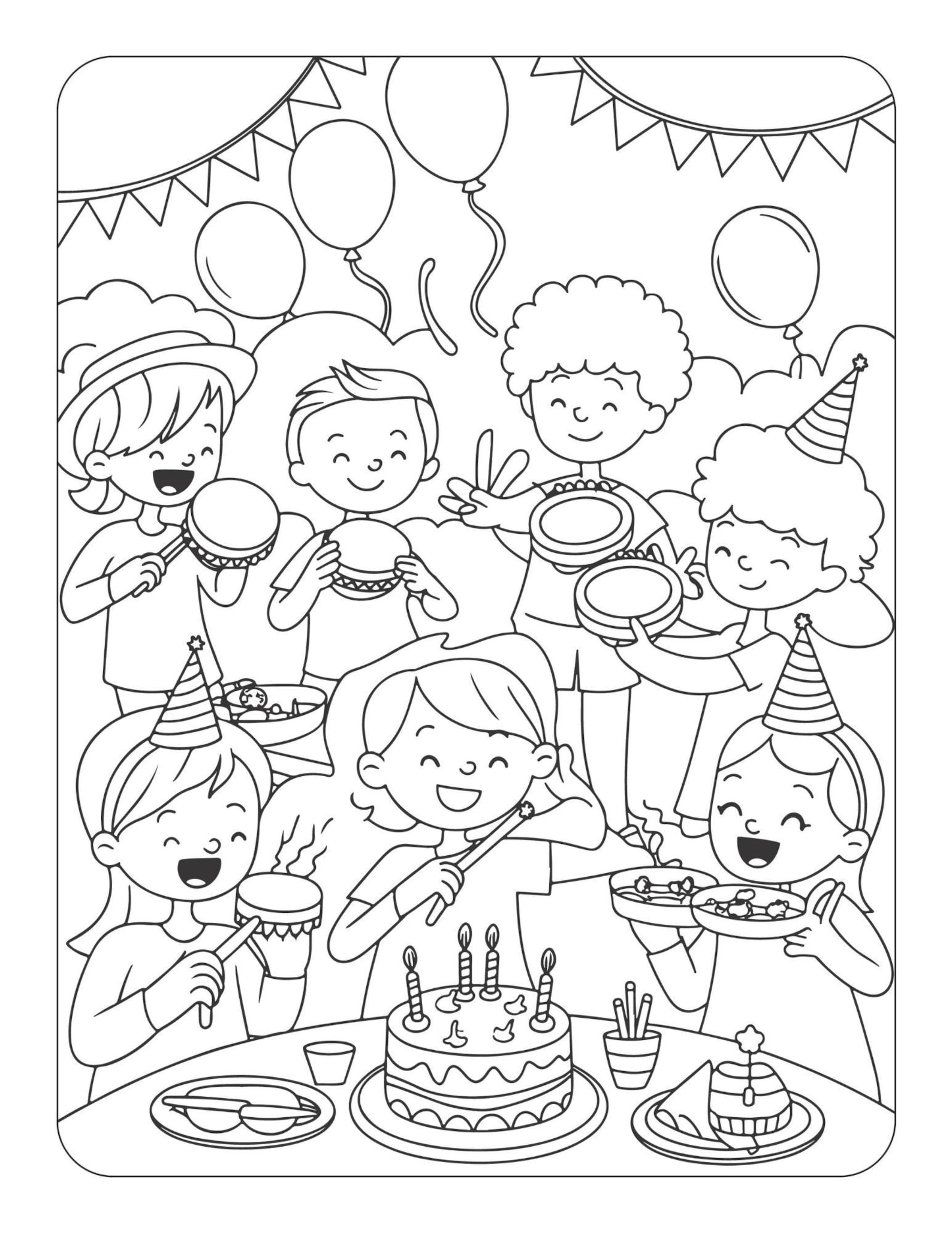 Celebrate Birthdays Around the World Coloring and Activity Book - Etsy