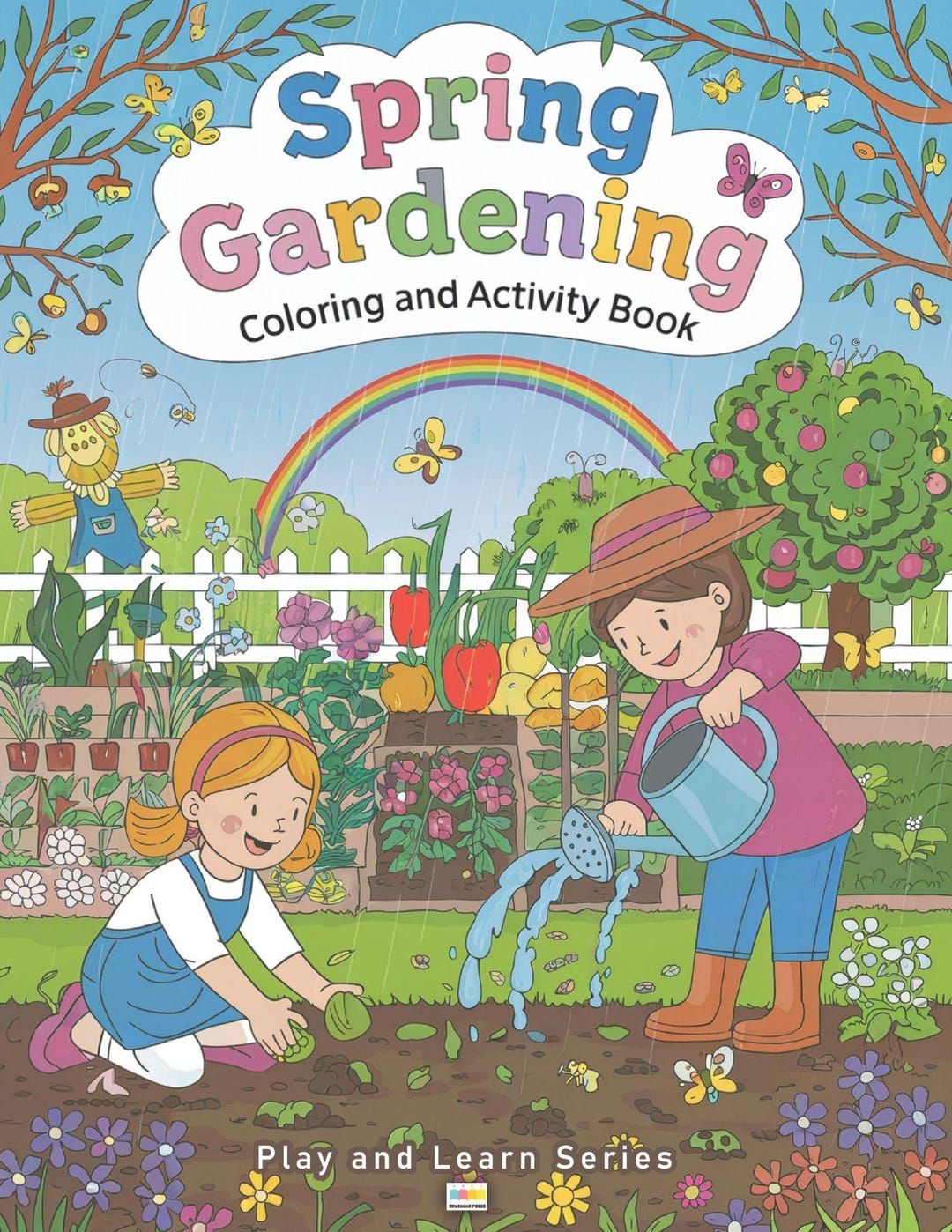 Spring Gardening Coloring and Activity Book for Kids: With Fun Facts ...